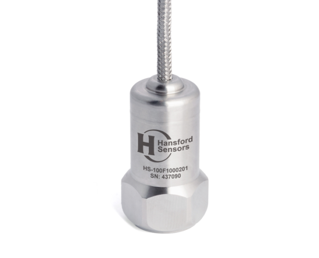 HS-100F Accelerometer for low speed aplications- Braided Cable - VIMS