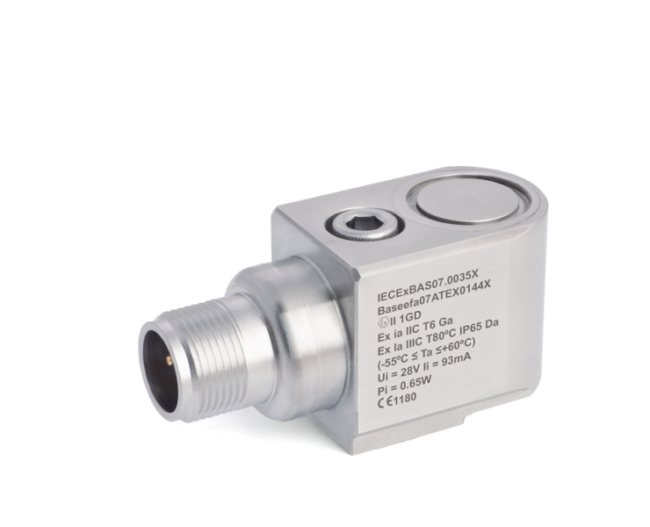HS-100IS Intrinsically Safe Accelerometer- Side Entry- 2 Pin MS - VIMS